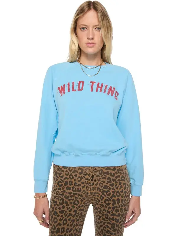 MOTHER The Concert Wild Thing Sweatshirt - Blue