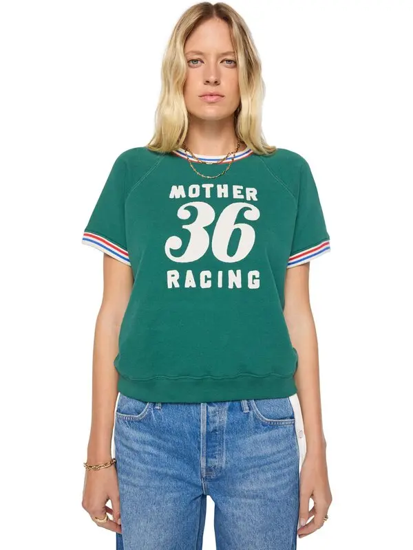 MOTHER The Short Sleeve Sport Concert Racing Shirt - Green