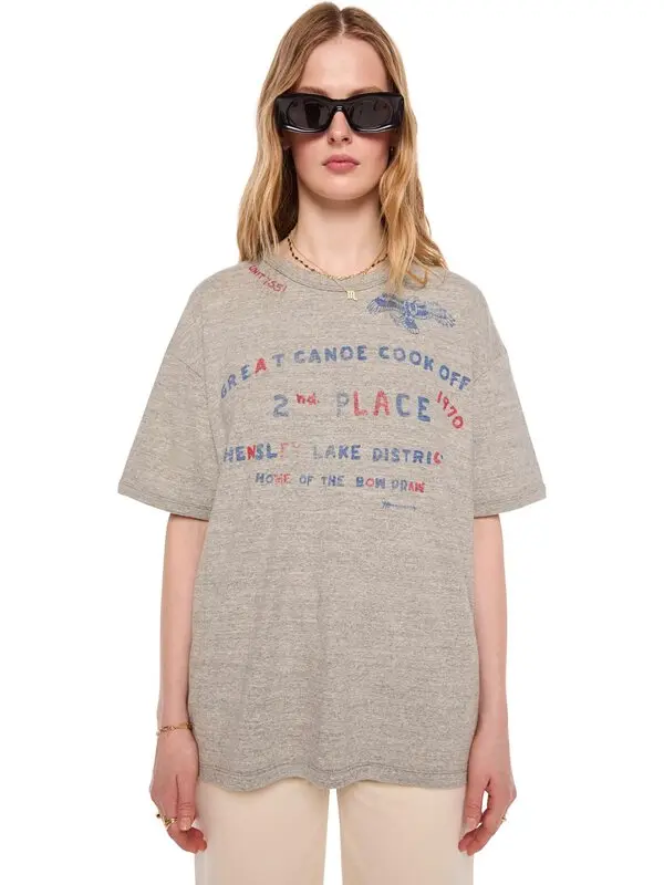 MOTHER The Lowdown Canoe Cook Off T-shirt - Grey
