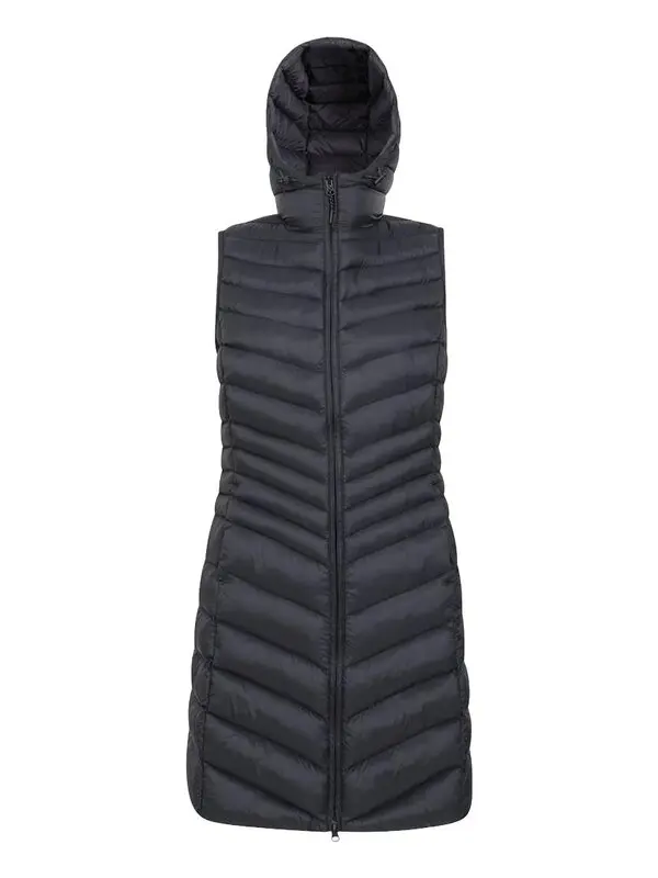 Mountain Warehouse Florence Padded Long Gilet - Black