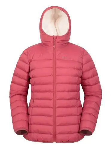 Mountain Warehouse Faux Fur Lined Padded Jacket - Rust