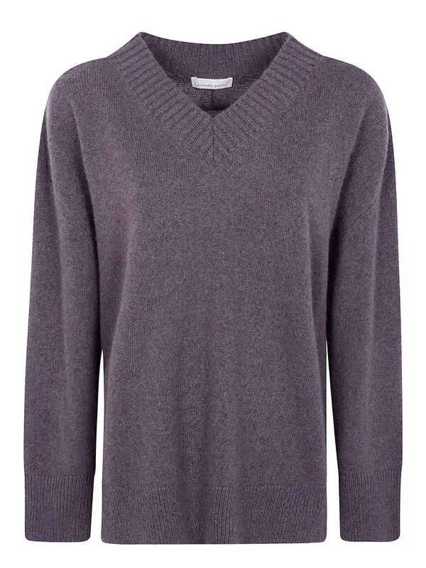 Liviana Conti Cashmere V-neck Sweater - Beige