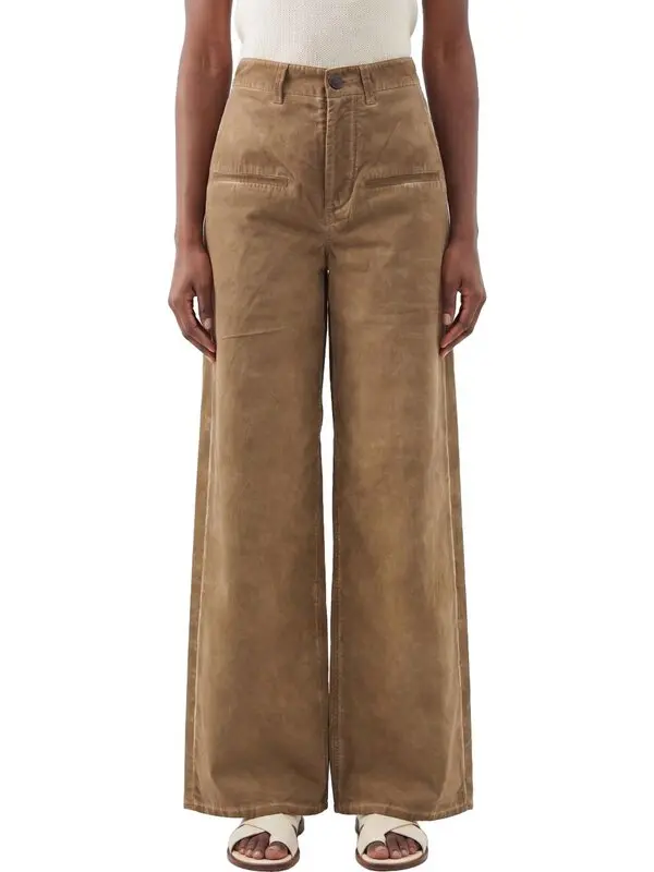 UMA WANG Wide Leg Trousers - Beige