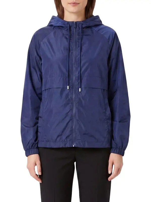 SEMICOUTURE Zip-up Hooded Jacket - Blue