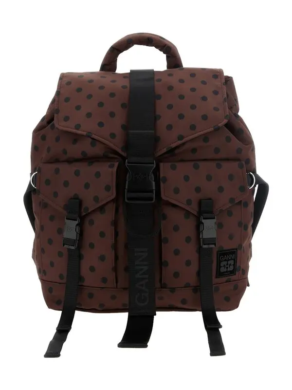 GANNI Backpack - Brown