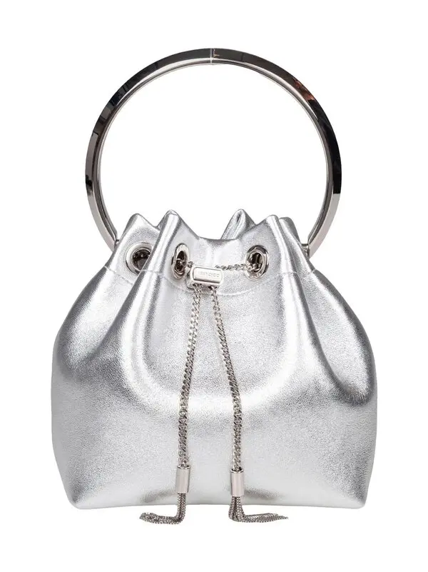 JIMMY CHOO Bucket Bag - Silver
