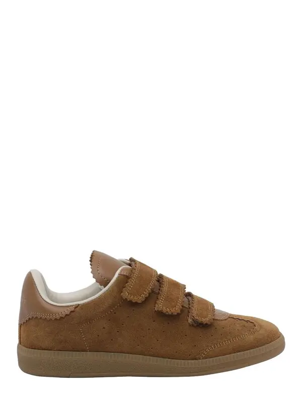Isabel Marant Étoile Beth Suede Trainers With Velcro Closure - Brown