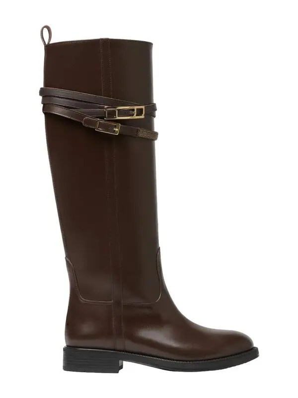 Fabiana Filippi Knee High Boots - Ebony