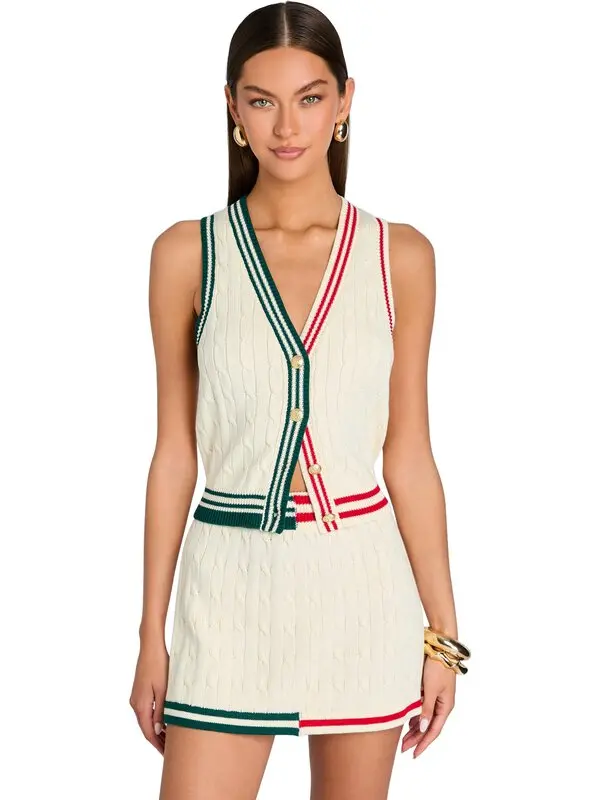 SEROYA Pearson Vest - Eggshell Varsity