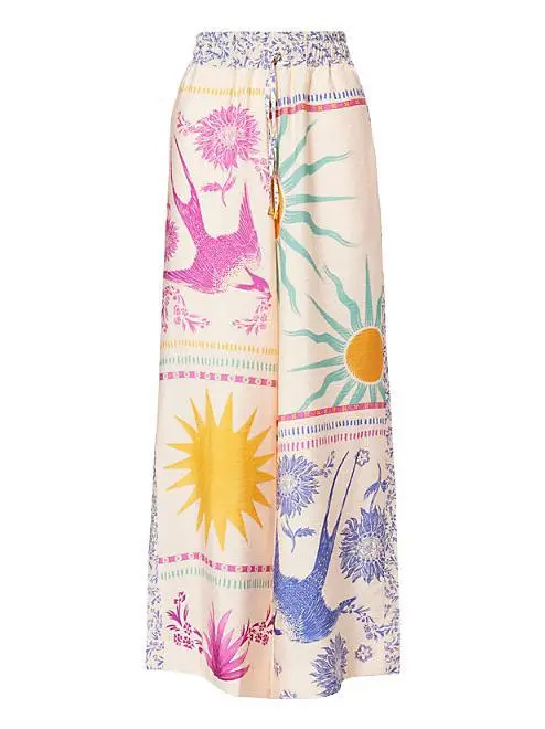 Agua Bendita Janis Wide-leg Printed Trousers - Multi