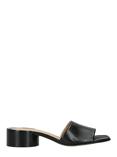 MAISON MARGIELA Tabi Leather Heeled Sandals - Black