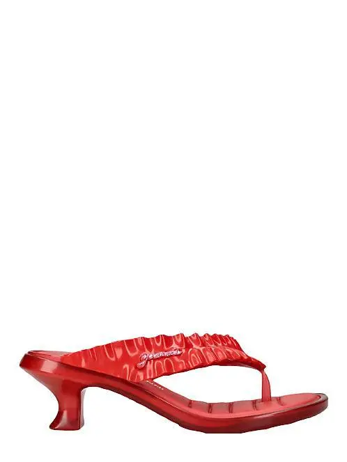 GANNI X Melissa Pvc Heeled Flip-flops - Red