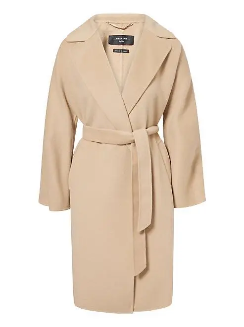 Max Mara Civada Double-faced Wool Robe Coat - Camel