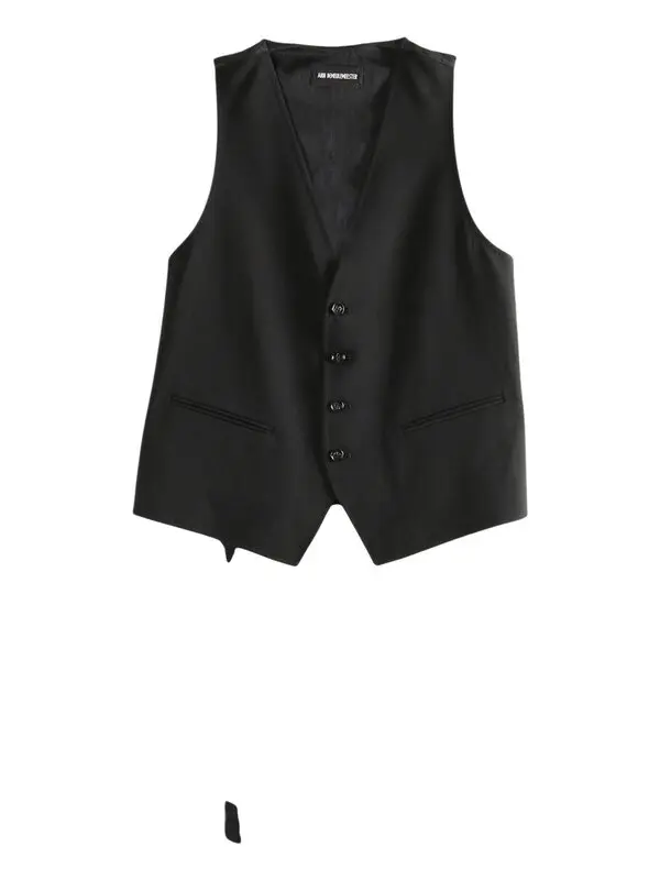 ANN DEMEULEMEESTER Charlotte Classic Waistcoat - Black