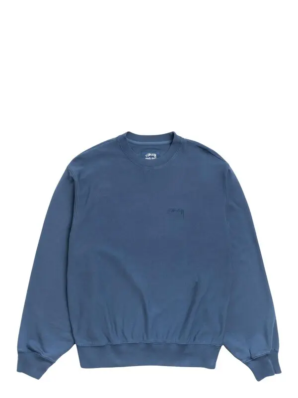 StÜssy Lightweight Terry Crewneck Sweatshirt - Blue