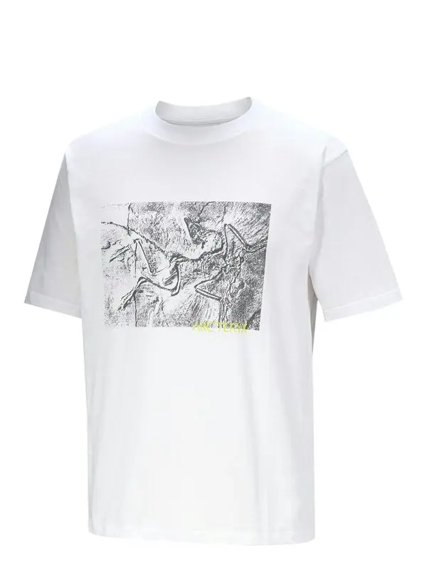 Arc'teryx Kragg Cotton Lithographica T-shirt - White