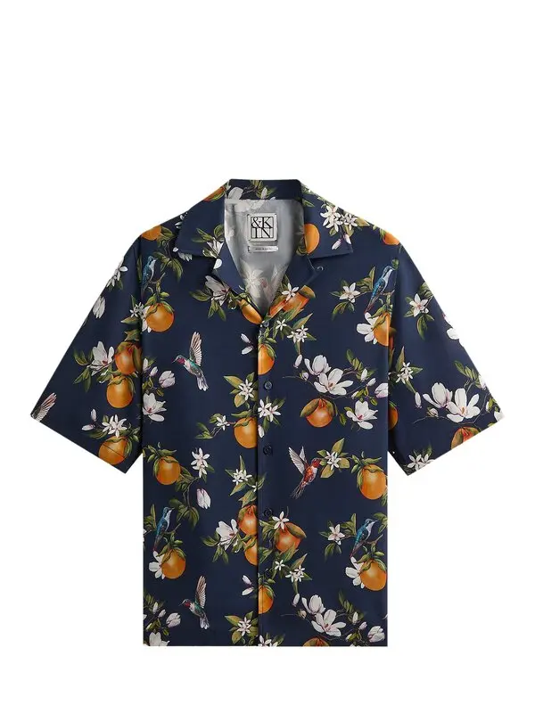 Kith Kin Citrus Garden Thompson Camp Collar Shirt - Blue