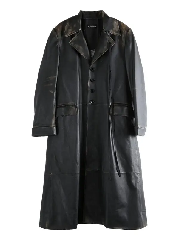 ANN DEMEULEMEESTER Ailo X-long Belted Coat - Black