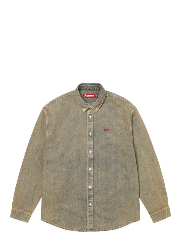 Supreme Small Box Denim Shirt - Green