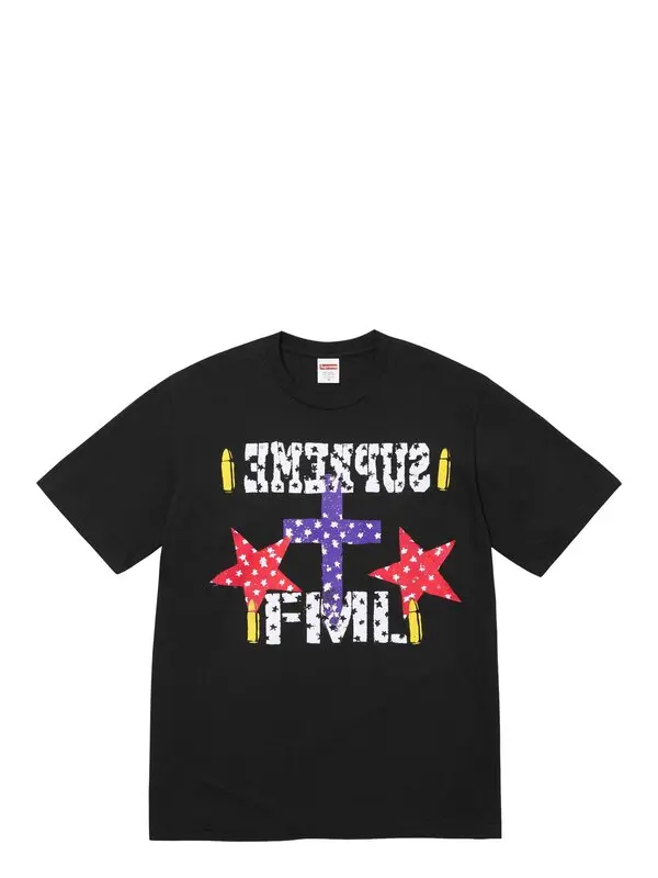 Supreme Graphic Print T-shirt - Black