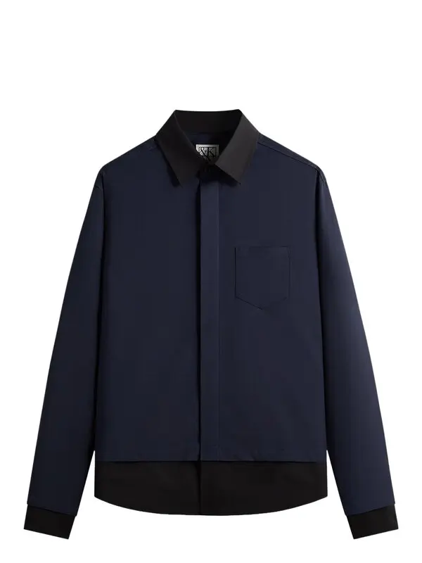 Kith Kin Tropical Wool Nico Shirt - Blue