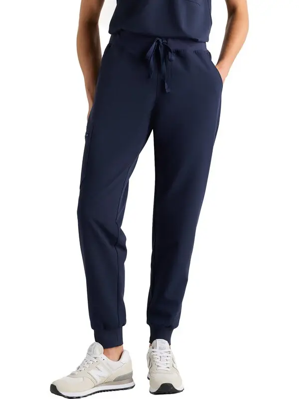 Quince Aeraflex Performance Scrub Joggers With Cargo Pocket - Deep Navy