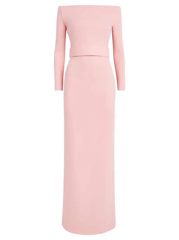 Solace London Sabina Column Gown - Pink