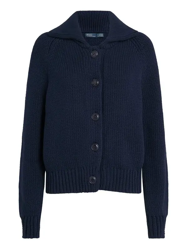 Polo Ralph Lauren Knitted Button-up Cardigan - Navy