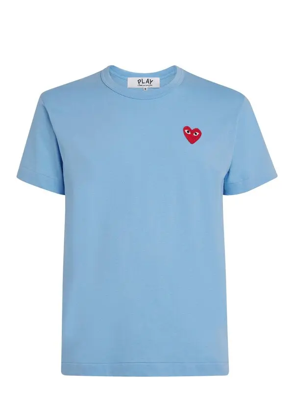 Play Comme Des Garcon Heart Logo T-shirt - Blue
