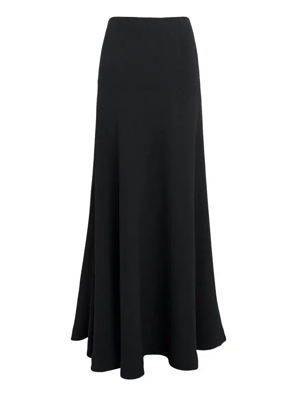 RETORI Cady Half-circle Maxi Skirt - Black