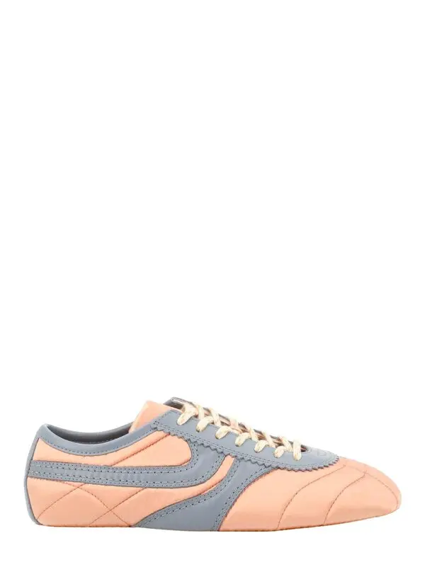 Dries Van Noten Quilted Satin Sneakers - Pink