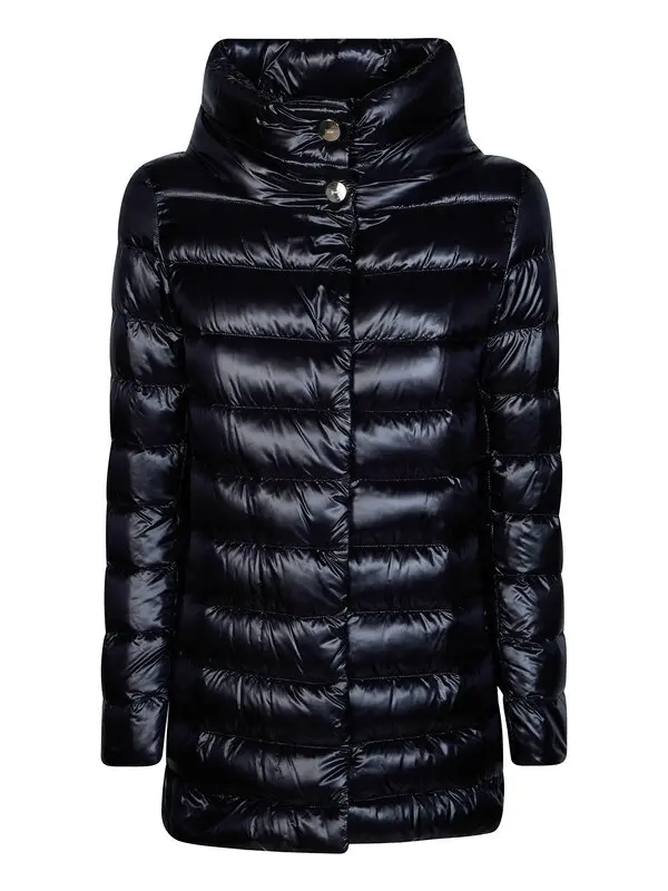 Herno Quilted Down Mini Puffer Jacket - Nero