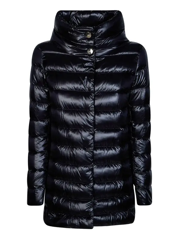 Herno Quilted Down Mini Puffer Jacket - Nero