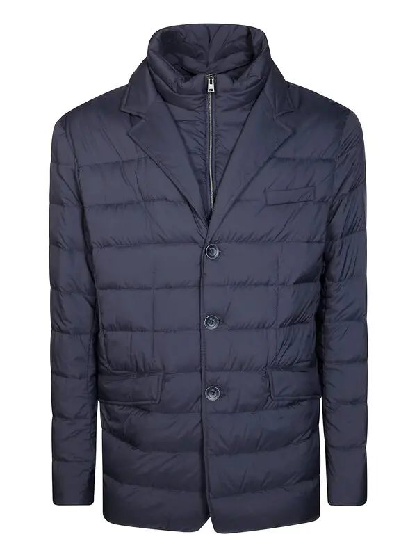 Herno Quilted Bomber Jacket - Blu