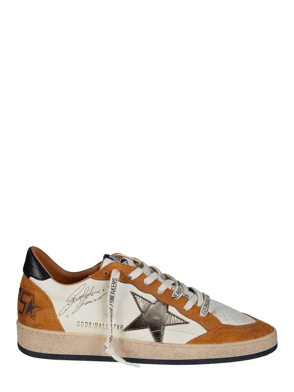 GOLDEN GOOSE Premium Leather Sneakers - Marrone