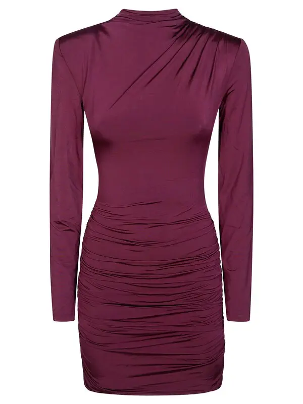ROTATE BY BIRGER CHRISTENSEN Draped Mini Dress - Viola