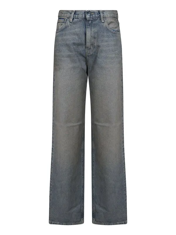 HAIKURE Fw26 Wide-leg Denim Trousers - Blu