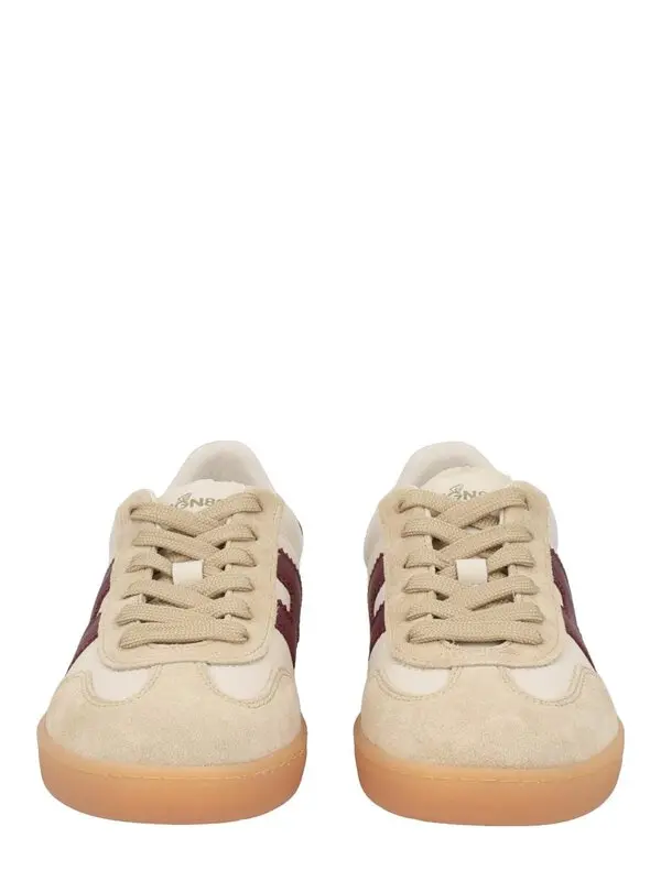 Hogan Leather & Mutton Lace-up Sneakers - Beige