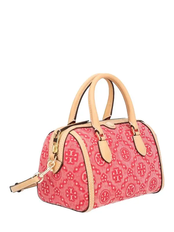 Tory Burch T Monogram Small Romy Shoulder Bag - Red
