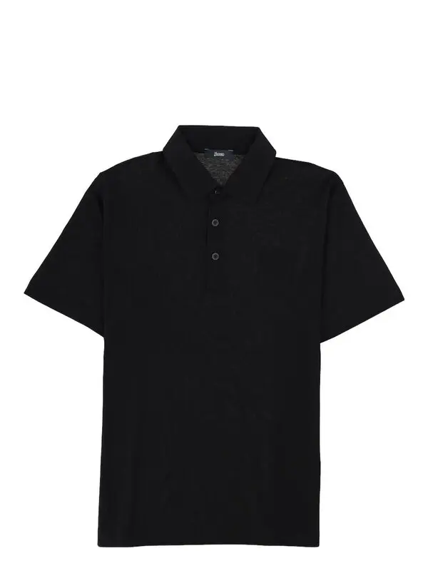 Herno Polo Shirt In 100% Cotton For - Black