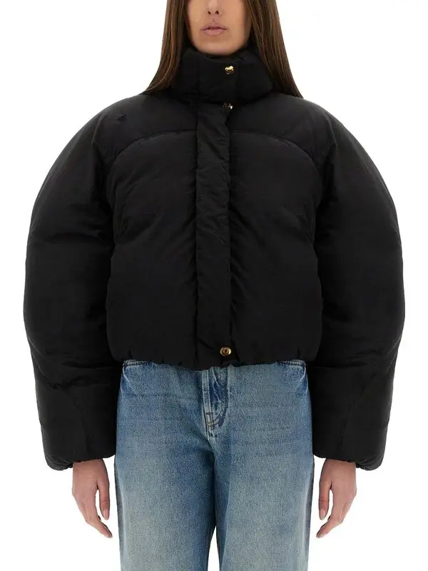 Jacquemus The Caraco Cropped Puffer Jacket - Black
