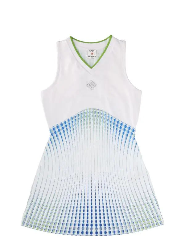 Casablanca Tennis Printed Racer Mini Dress - Multicolour