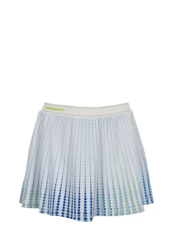 Casablanca Tricot Mini Skirt With Gradient Print - White