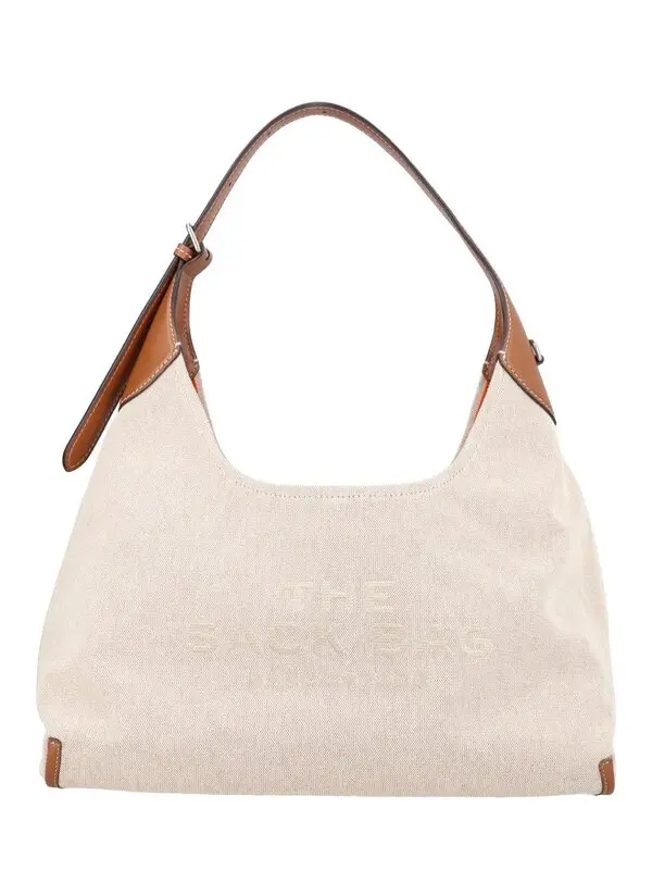 Marc Jacobs Canvas Hobo Shoulder Bag - Beige