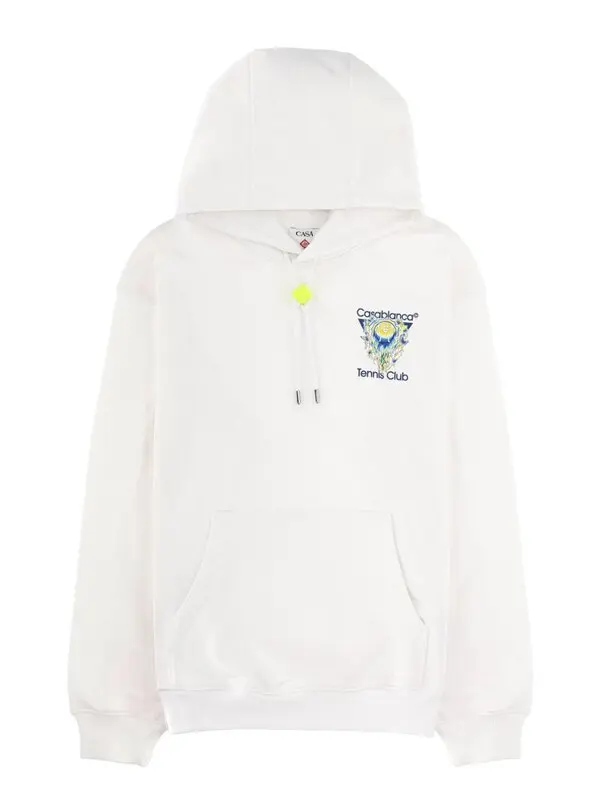 Casablanca Tennis Club Icon Hoodie - White