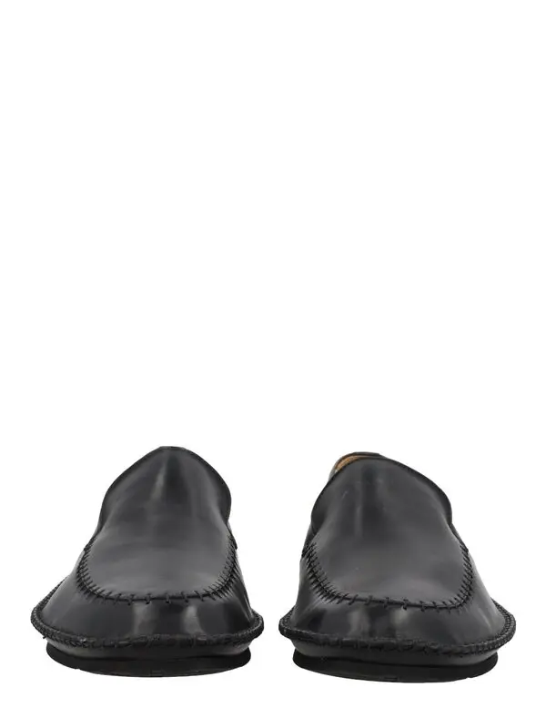 Premiata Leather Slip-on Loafers - Black
