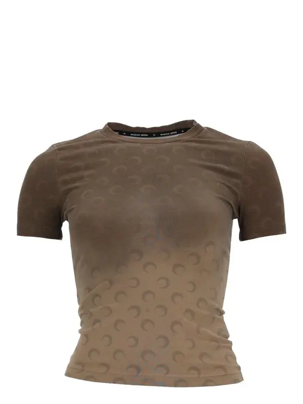 MARINE SERRE Moon Print T-shirt - Beige