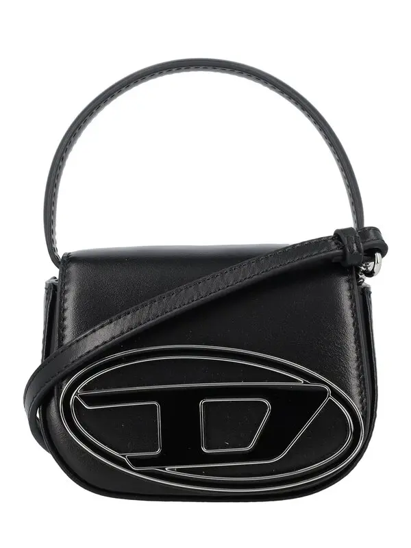 DIESEL® Logo Detail Mini Crossbody Bag - Nero