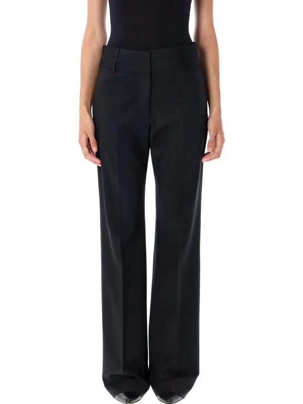 Remain Birger Christensen Double-waistband Wool-blend Tailored Trousers - Nero