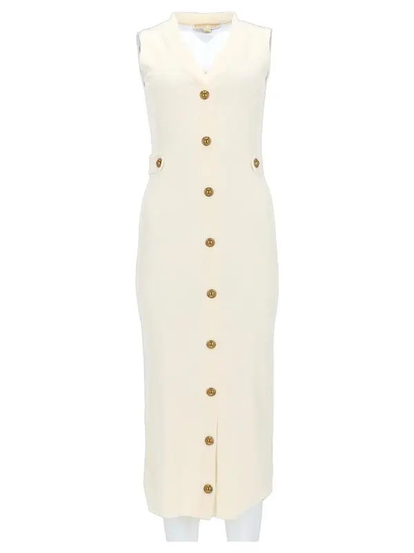 Michael Kors Suit" Stretch Midi Dress - Ivory